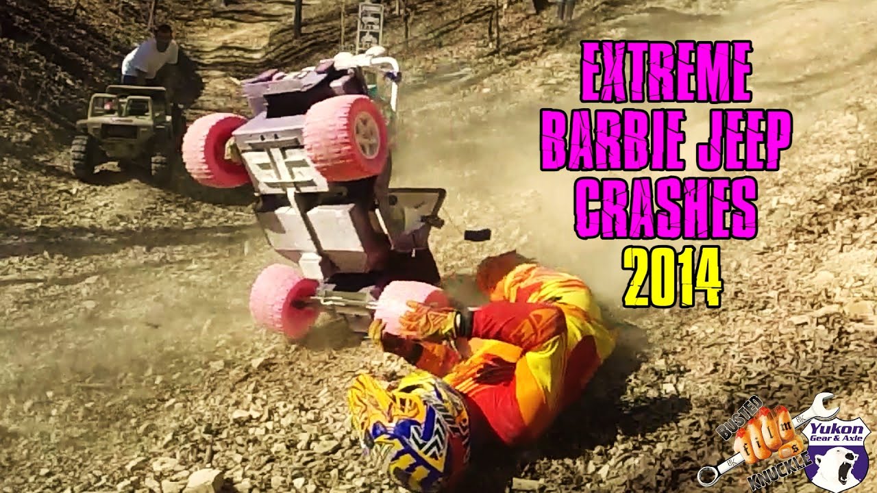 EXTREME BARBIE JEEP RACING CRASHES 2014 - YouTube
