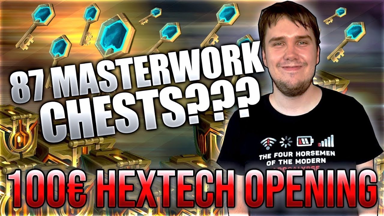 87 Masterwork Chests??? 100€ Hextech Opening [League of Legends ...