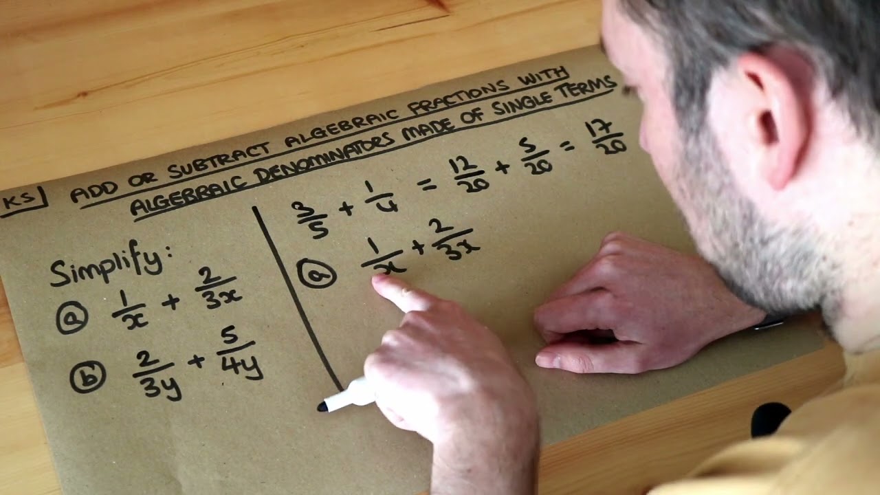Key Skill Add Or Subtract Algebraic Fractions With Algebraic Key Skill Add Or Subtract Algebraic Fractions With Algebraic
