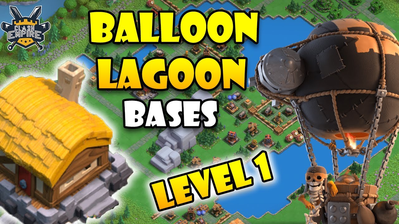Balloon Lagoon Base Layout | Balloon Lagoon Level 1 Base - YouTube