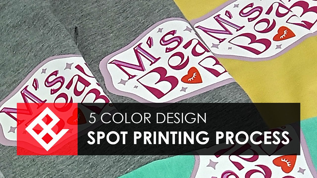 5 color Rubberized Print Spot Process ( Water-based Inks ) - YouTube