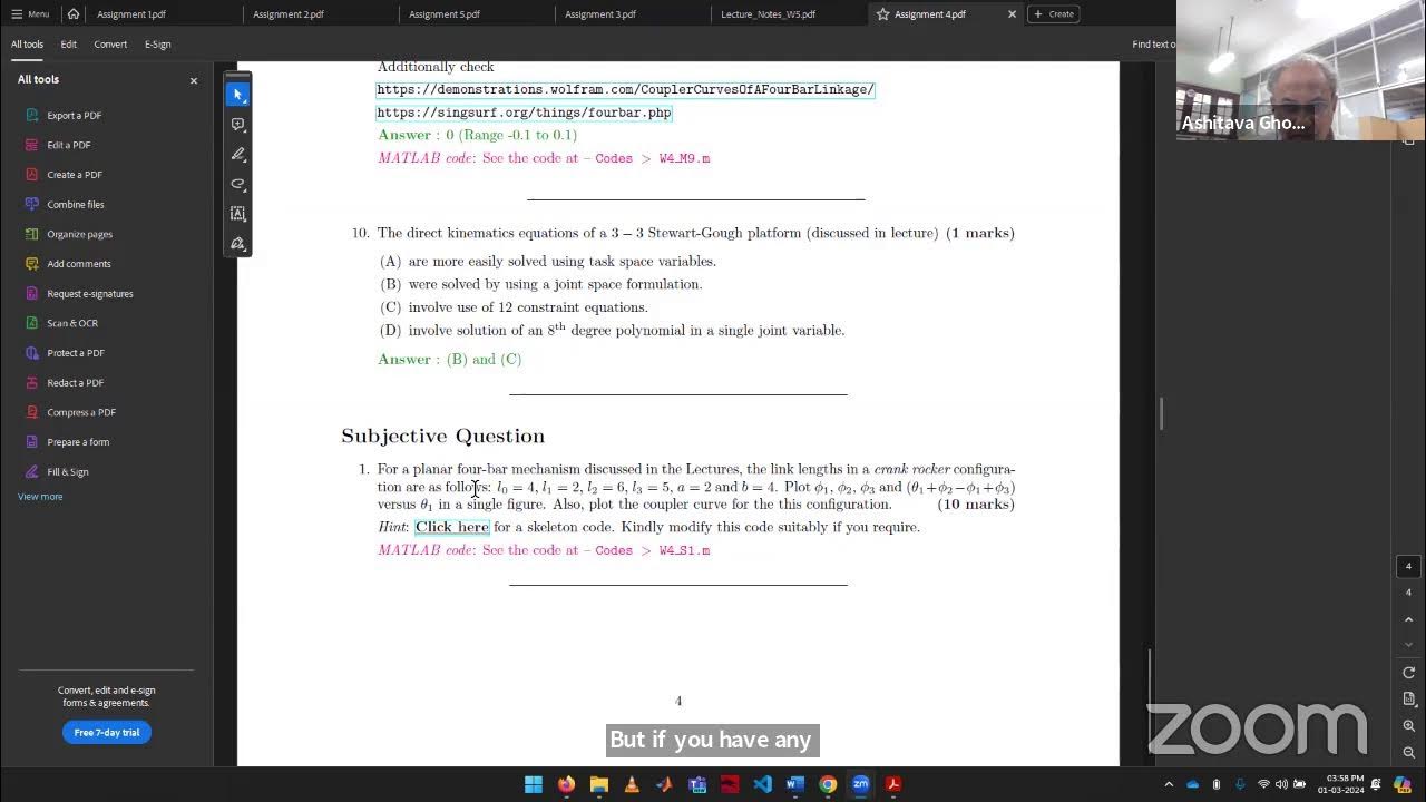 Robotics: Basics and Selected Advanced Concepts - YouTube