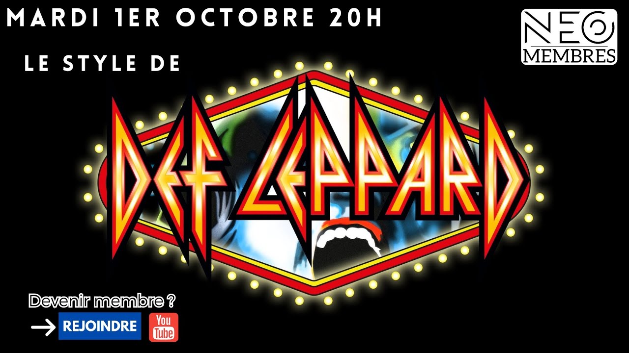 Le style de DEF LEPPARD - Cours membres - YouTube