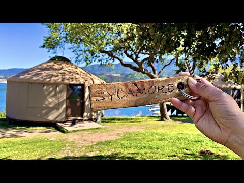Lake Cachuma Recreation Area - Sycamore Yurt | Room Tour Vlog - YouTube