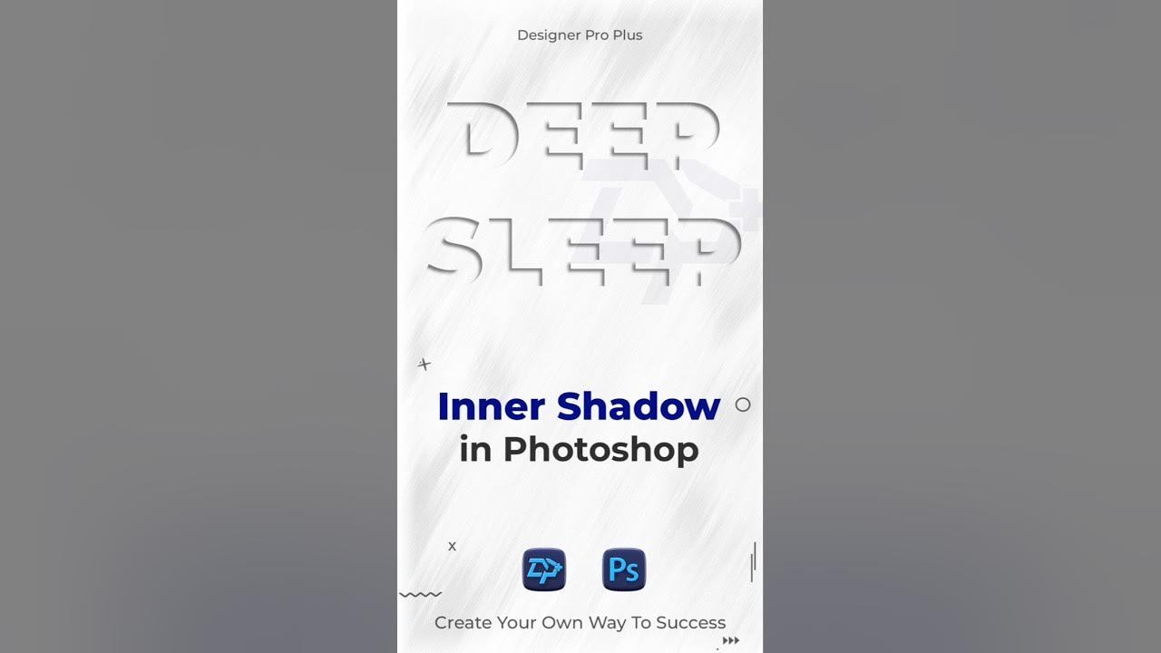 Inner Shadow Text Effect in Photoshop #innershadow #photoshop #tutorial - YouTube