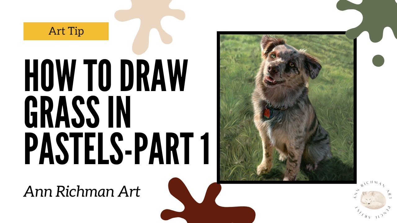 How To Draw Grass In Pastels- Part 1 (The Far Background) - YouTube