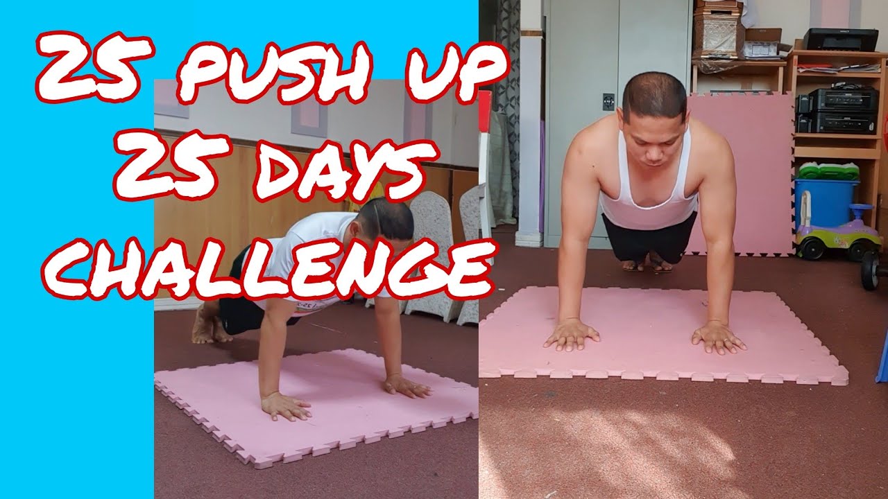 25 push up 25 days challenge, day 1-5 - YouTube