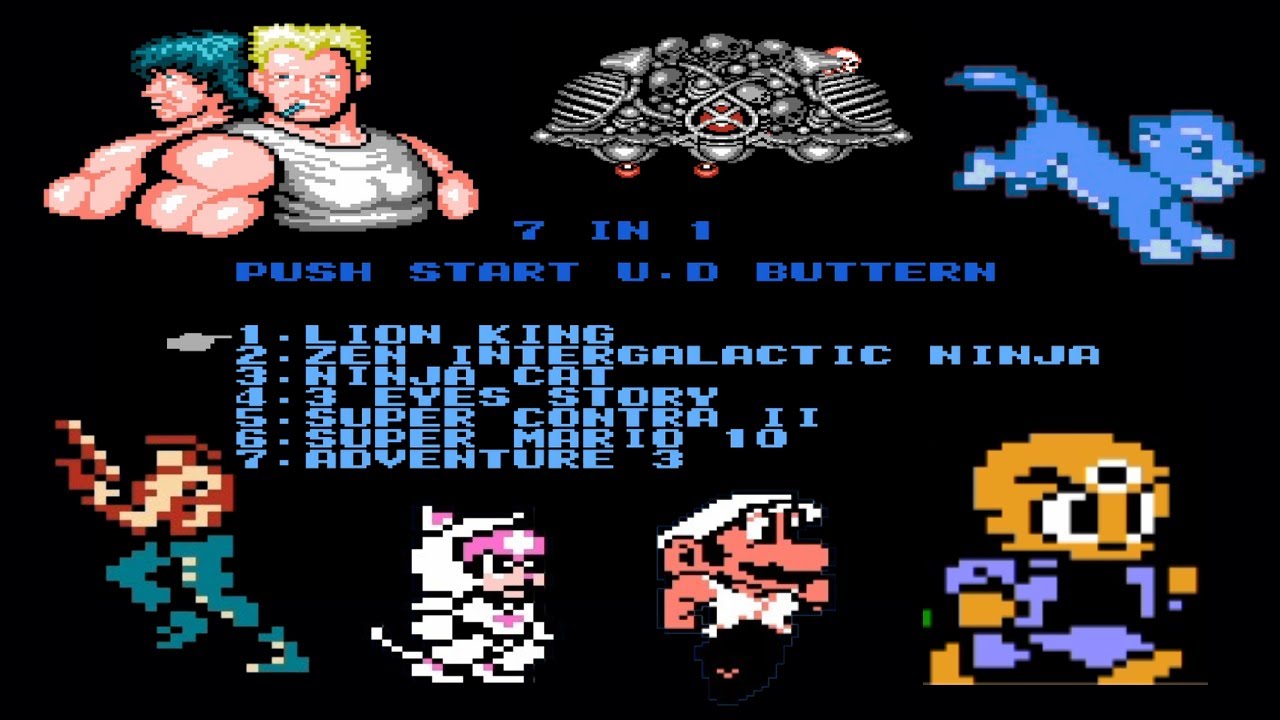 NES 7 in 1 Golden Games : Classic Retro Fun All in One! - YouTube