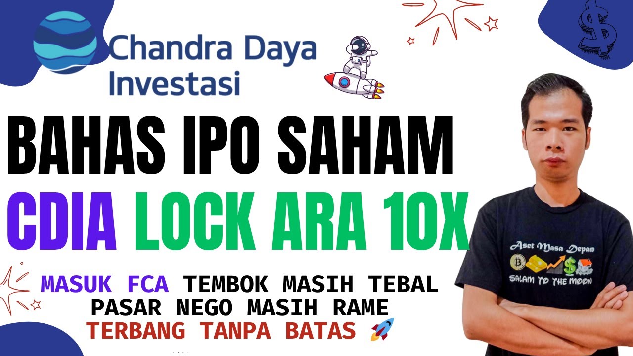 ANALISA IPO SAHAM CDIA LOCK 10X ARA DI FCA TERBANG TANPA BATAS TEMBOK ...