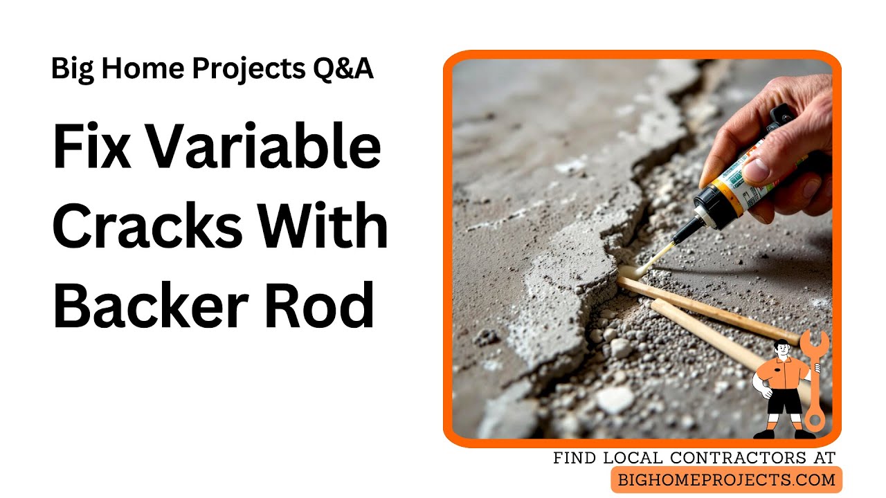 Backer Rod Sand Transitions For Variable Cracks - YouTube