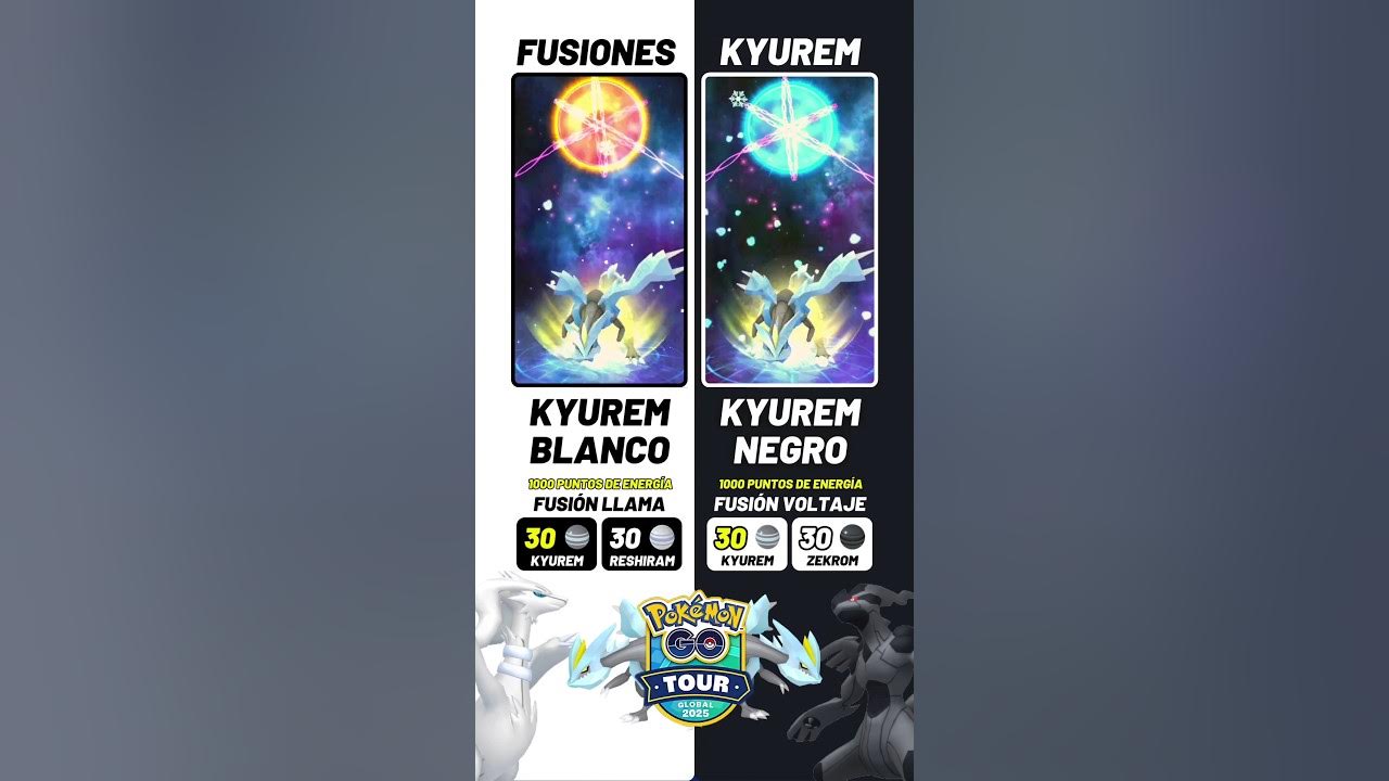 ¡Así se verá la fusión de Kyurem con Reshiram y Zekrom en Pokémon Go! - YouTube
