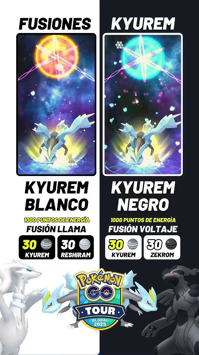 ¡Así se verá la fusión de Kyurem con Reshiram y Zekrom en Pokémon Go! - YouTube