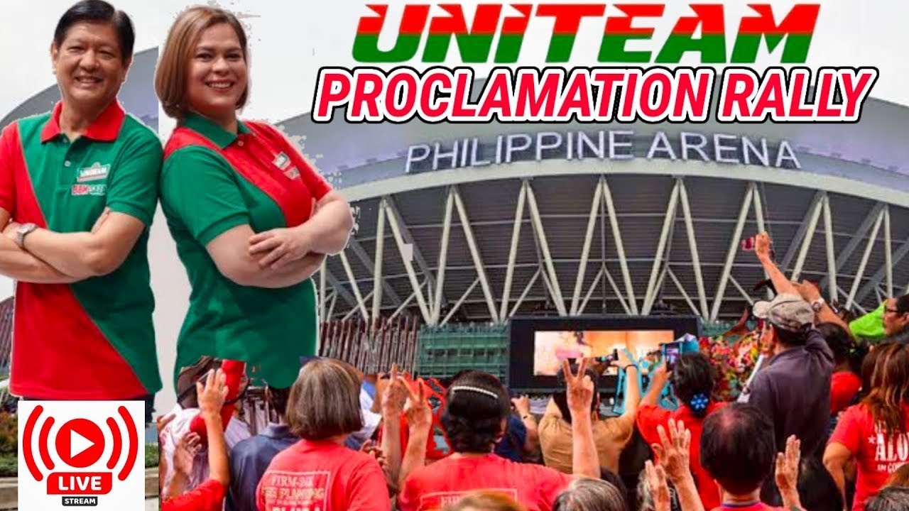 BBM RALLY PROCLAMATION @ Philippine arena - YouTube