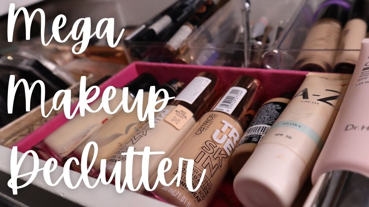 Mega Makeup Declutter ️ Arunc multe produse de machiaj din colecția mea #6 - YouTube