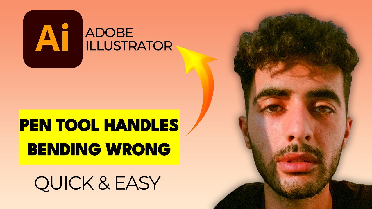Illustrator Pen Tool Handles Bending Wrong – Easy Fix - YouTube