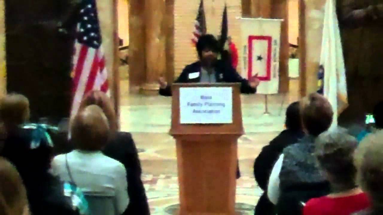 State Rep. Gloria Fox addresses Mass. Family Planning Association Rally ...