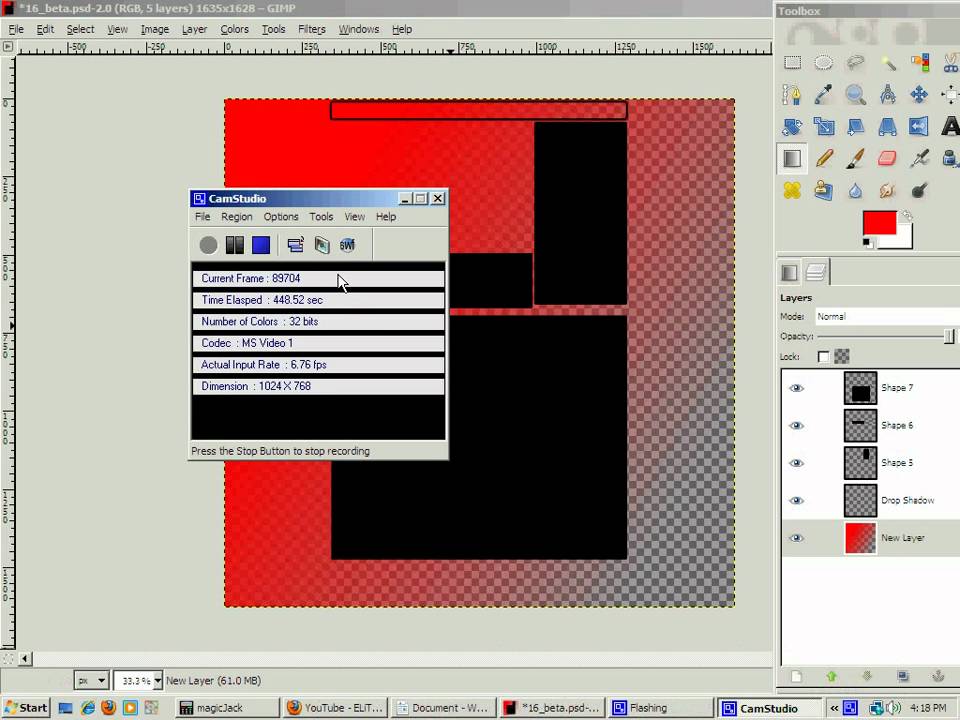 How to make a cool logo and youtube template in GIMP - YouTube