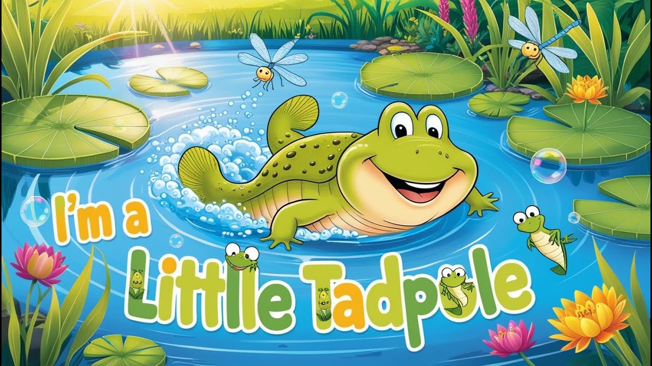 I’m a Little Tadpole | funny nursery rhymes for toddlers - YouTube