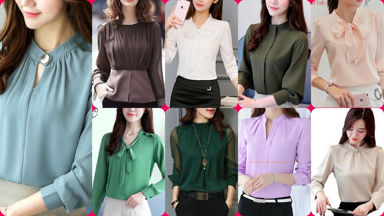 Latest Office Wear for Women 2024 | New arrivals Top Design for Working ...