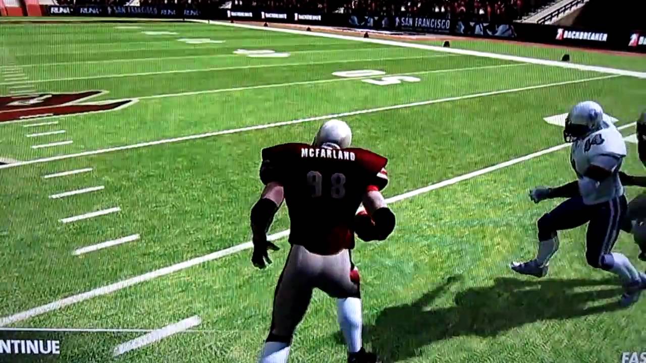 Backbreaker Football Demo Gameplay Blocked Field Goal - YouTube