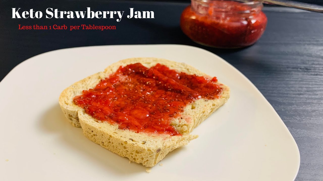 Easy Keto Strawberry Jam - YouTube
