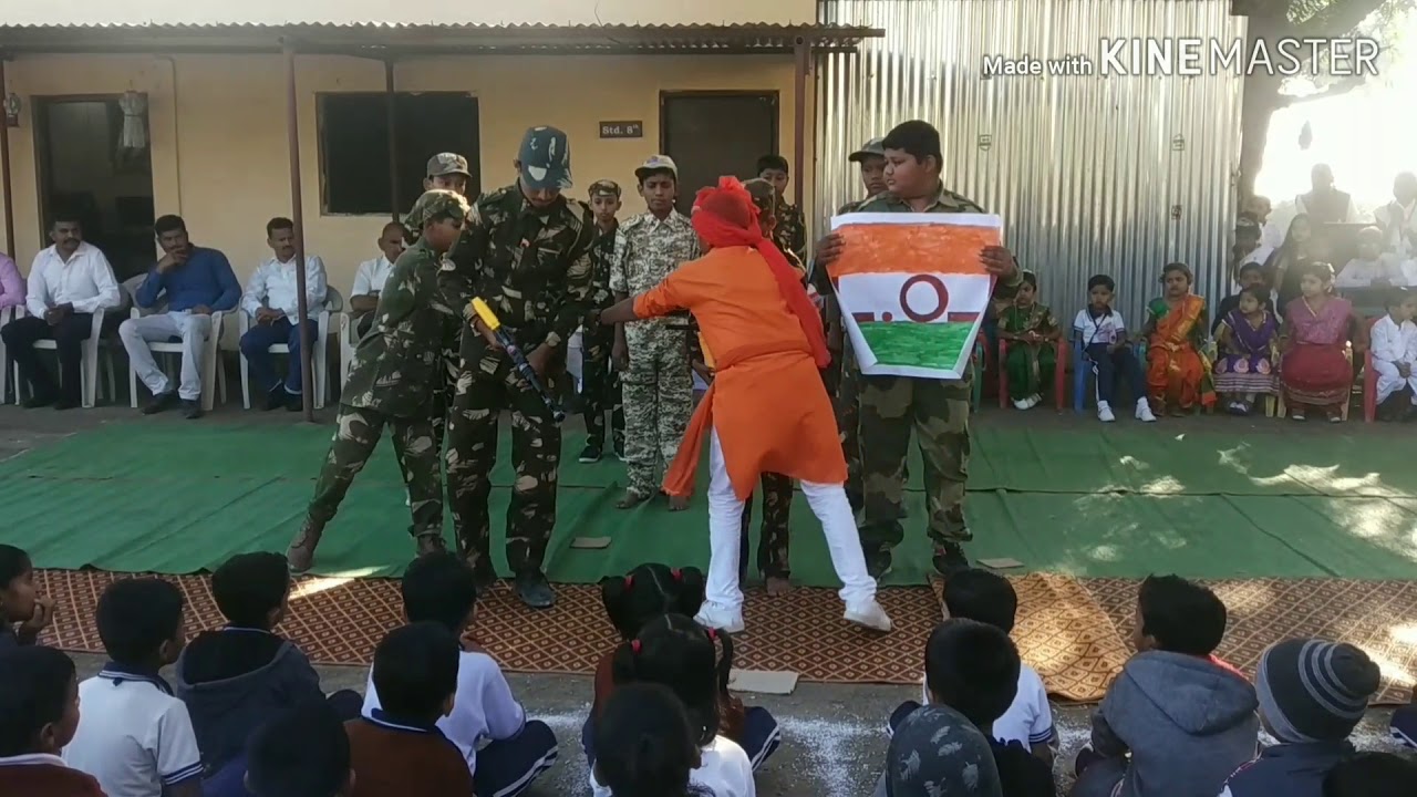 Very Emotional army act drama performed by Atharva and group - YouTube