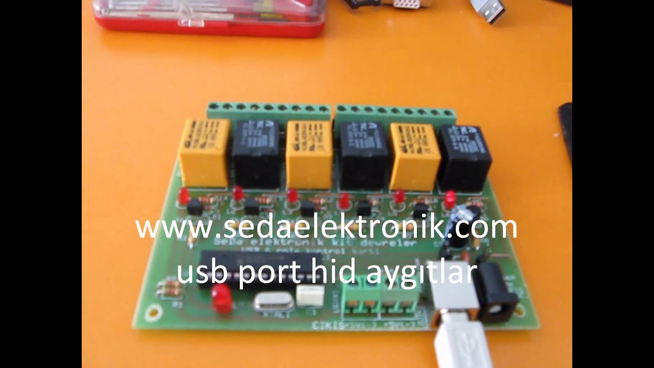 usb port hid aygıt röle kontrol - YouTube