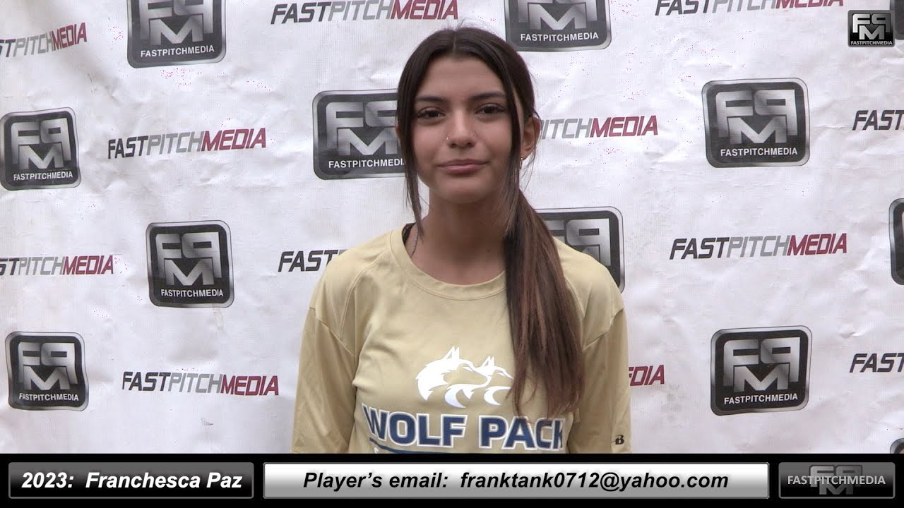 2023 Franchesca “Frankie” Paz - Pitcher Outfielder Softball Skills Video - Lady Wolfpack 18 Gold ...