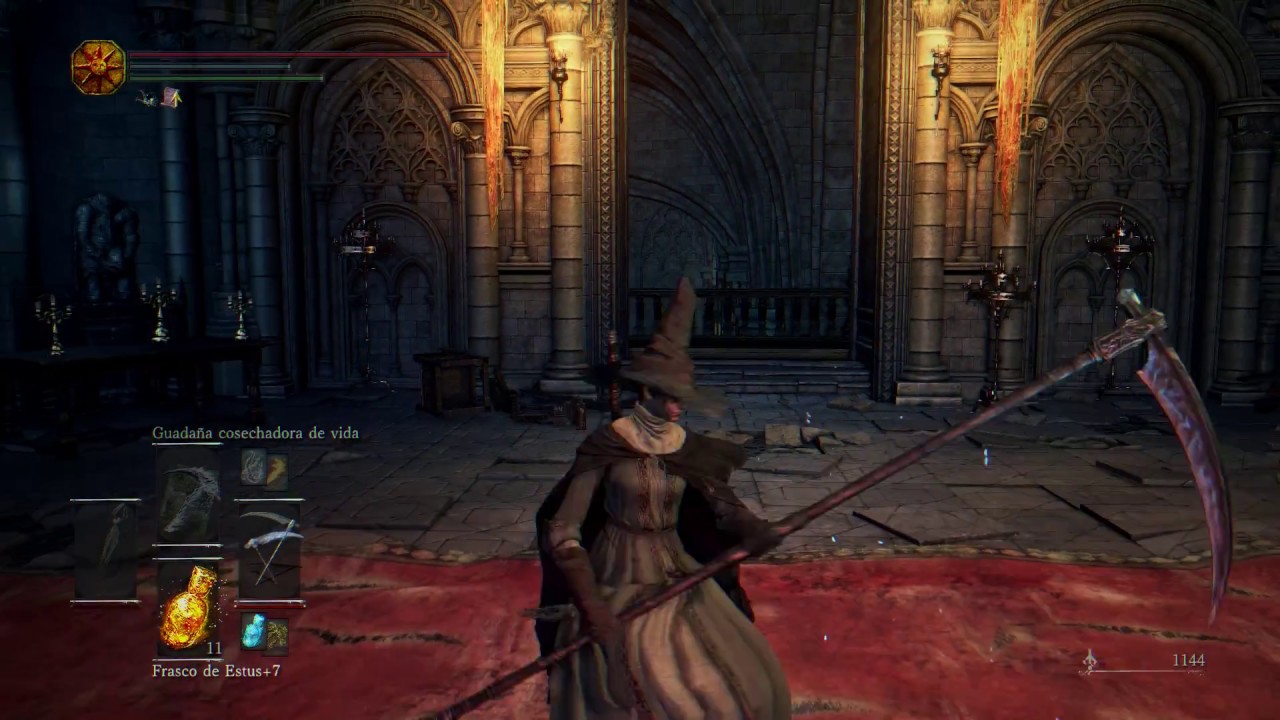 DARK SOULS III Friede's Great Scythe Moveset DLC Weapon - YouTube