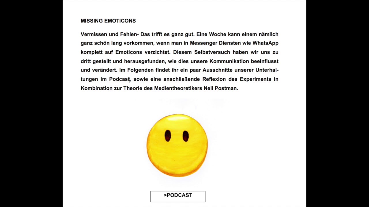 Missing Emoticons - YouTube