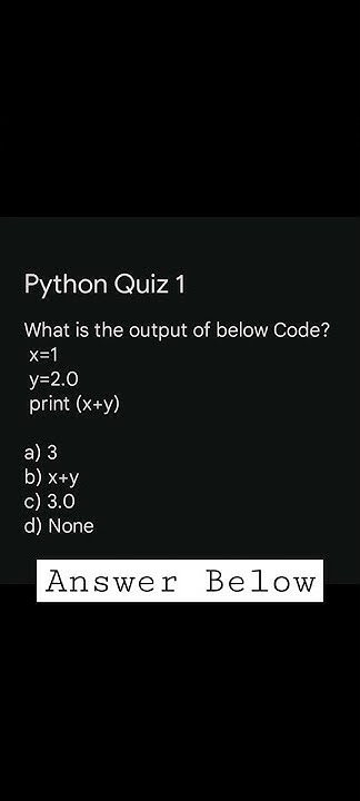Python Quiz 1 For Beginners Codingforbeginners Coding Pythonforbeginners Pythonbasics 