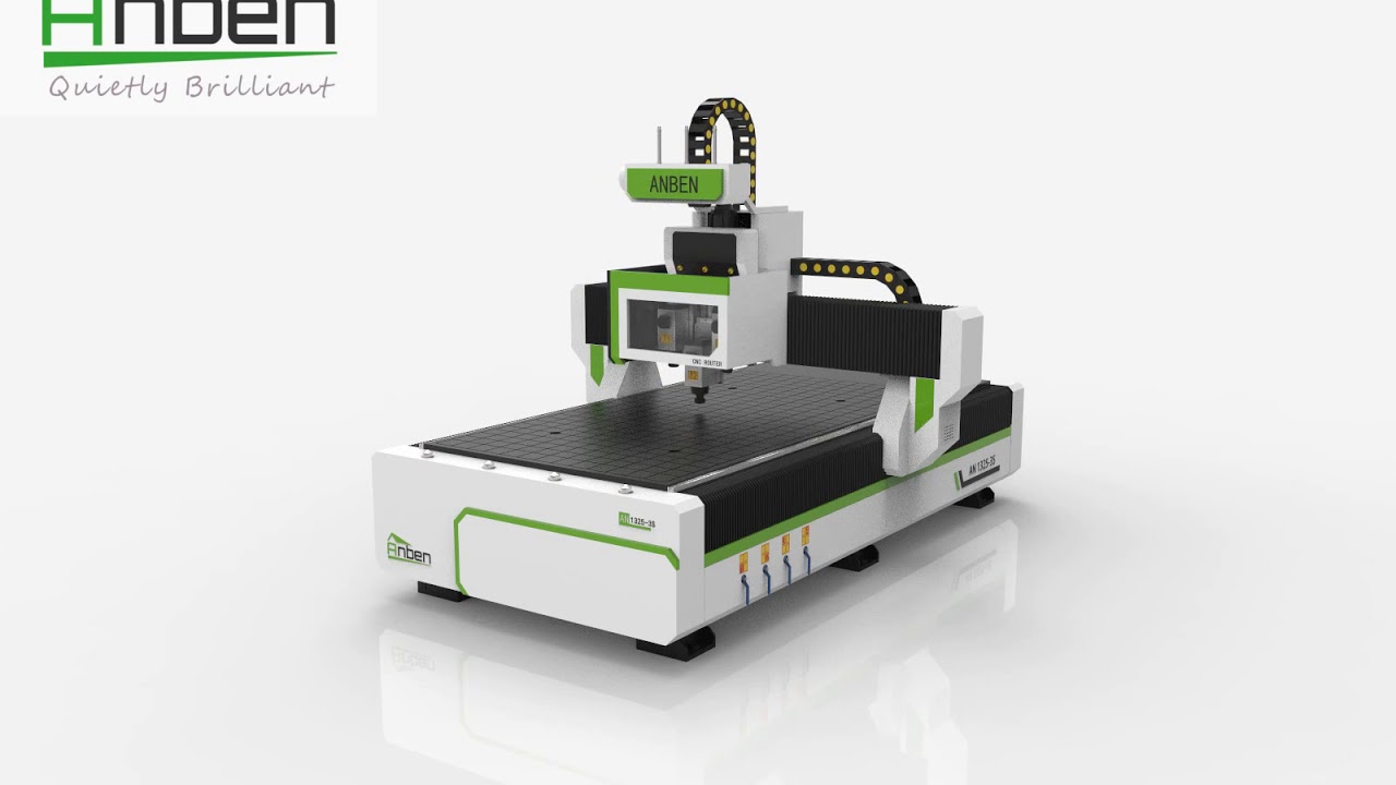 Anben New design 1325 cnc router machine for wood door engraving 3 ...