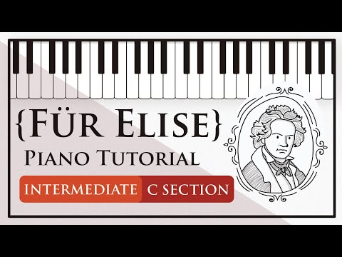 How to Play Für Elise by Beethoven: C Section | Piano Tutorial - Intermediate Level