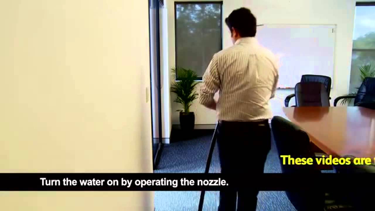How To Use a Fire Hose Reel For Protect From Fire - YouTube