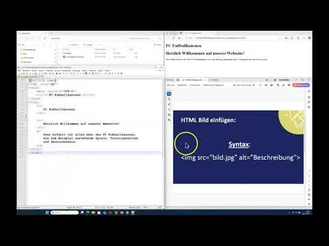 HTML - Bilder in eine HTML-Datei einbinden leicht gemacht! - YouTube