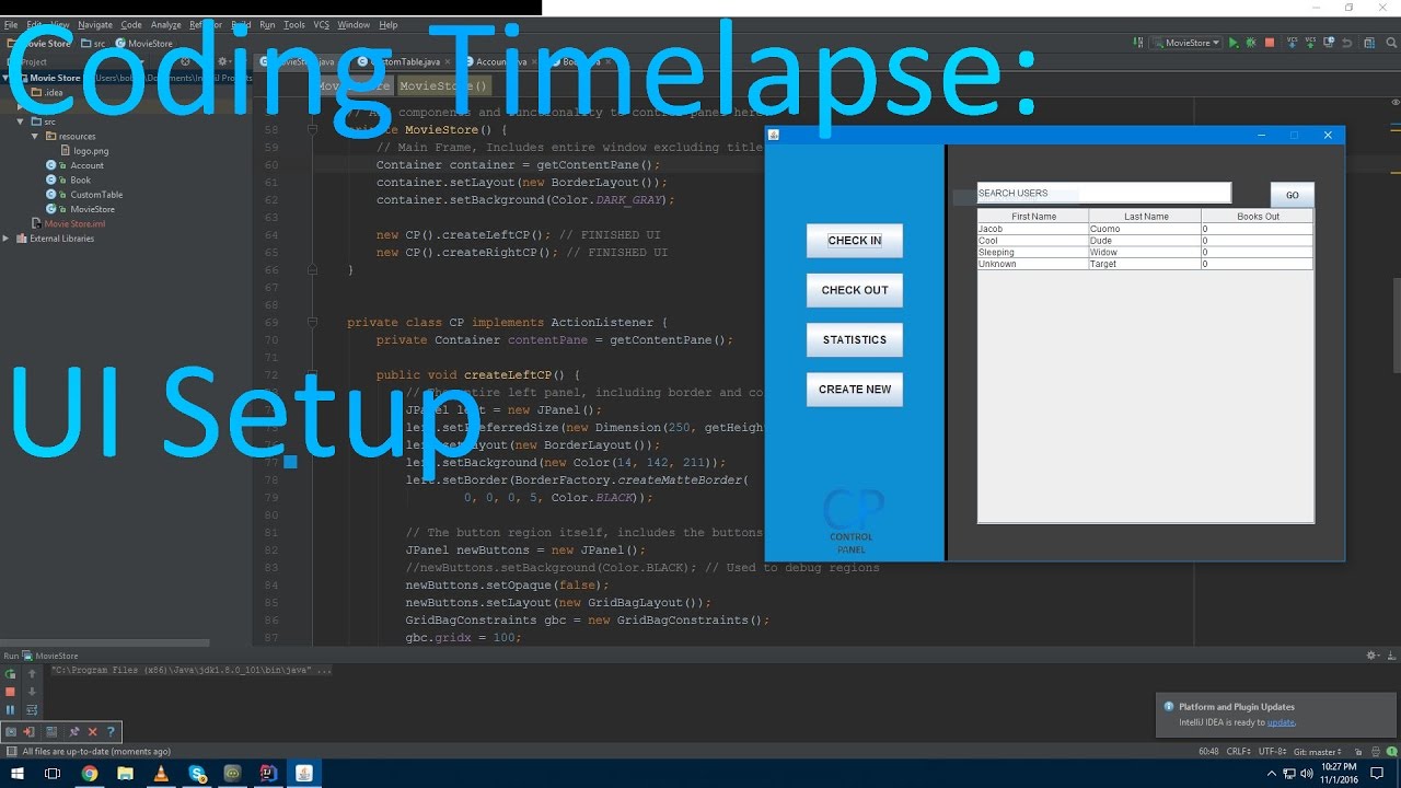 Coding Timelapse Checking System Ui Youtube