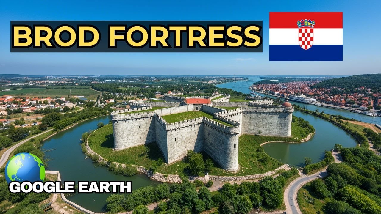 Google Earth View of Brod Fortress in Slavonski Brod, Croatia - YouTube
