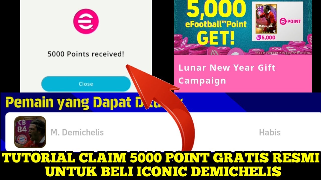 TUTORIAL LENGKAP CLAIM SENDIRI 5000 POINT GRATIS DARI KONAMI UNTUK BELI ICONIC ! HATI2 LINK ...