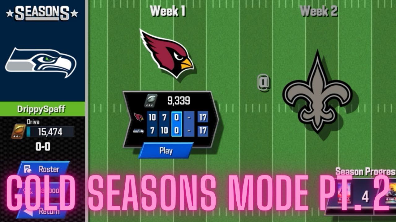 GOLD SEASONS MODE (WEEKS 6-11) | NFL 2K Card Battler - YouTube
