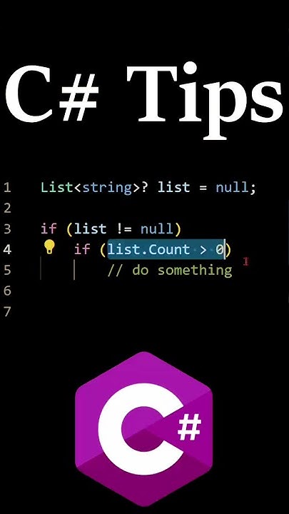 C Clean Code Tip Collection Checking Shorts Csharp Dotnet Cleancode Youtube