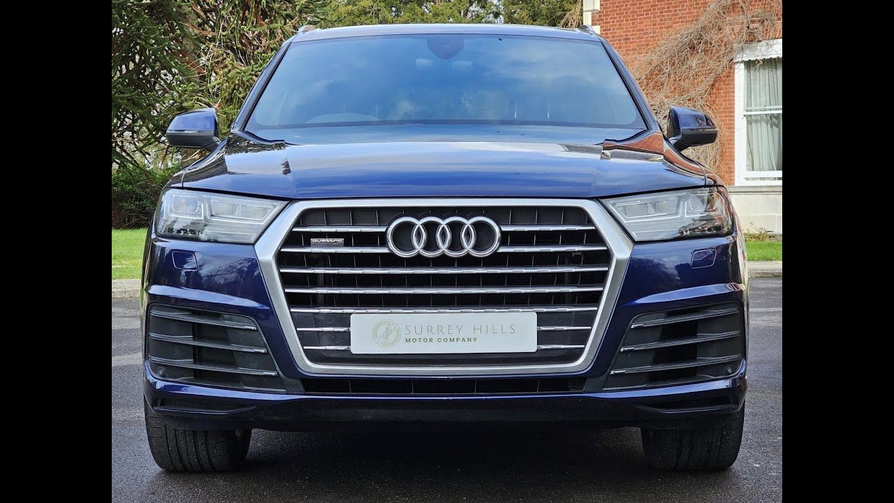2019 Blue Audi Q7 3.0 TDI V6 50 S line Tiptronic Quattro | Surrey Hills ...