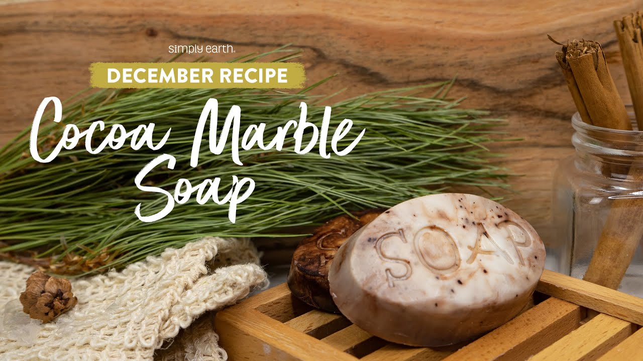 Handmade All-Natural Cocoa Marble Soap Recipe - YouTube