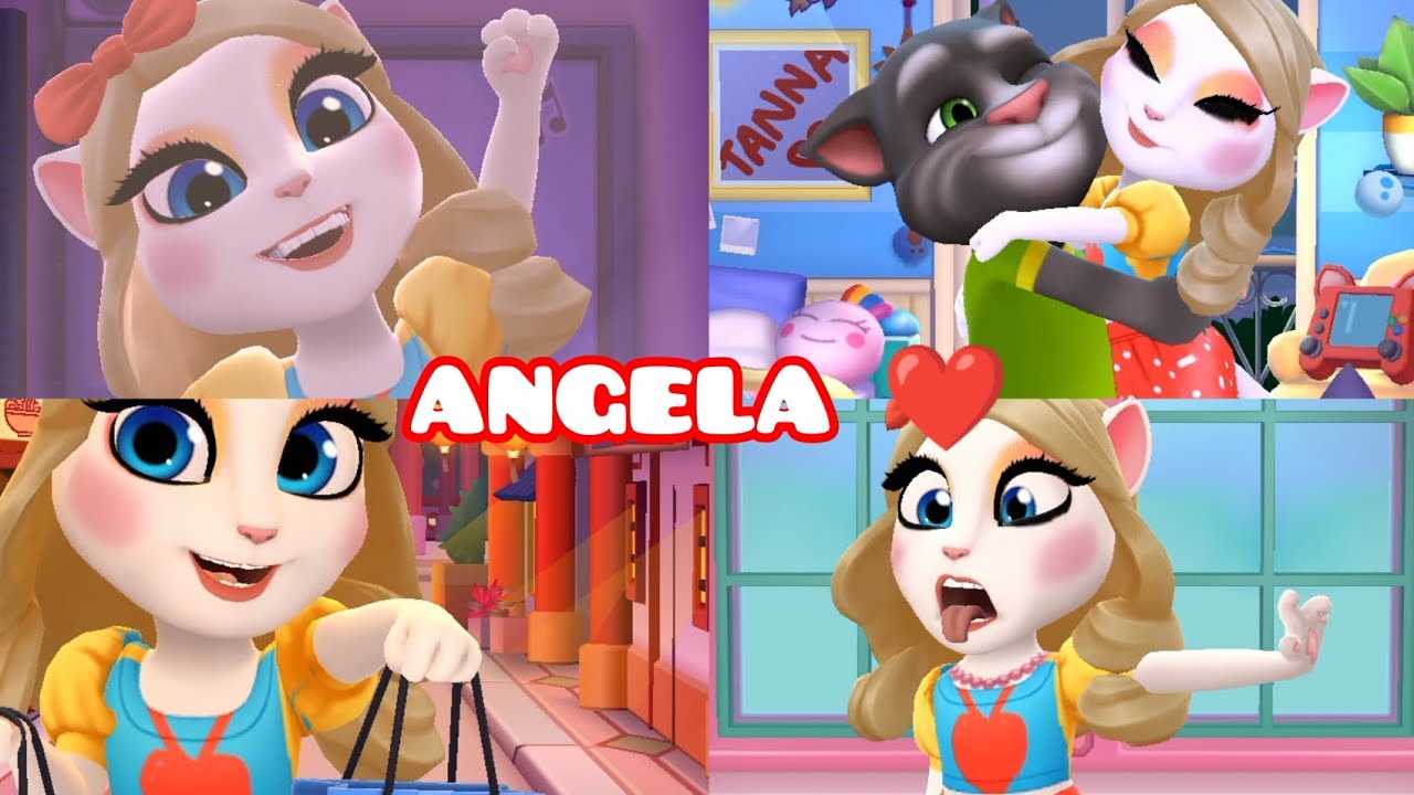 My talking Angela 2|| Miss delight makeover||cosplay - YouTube