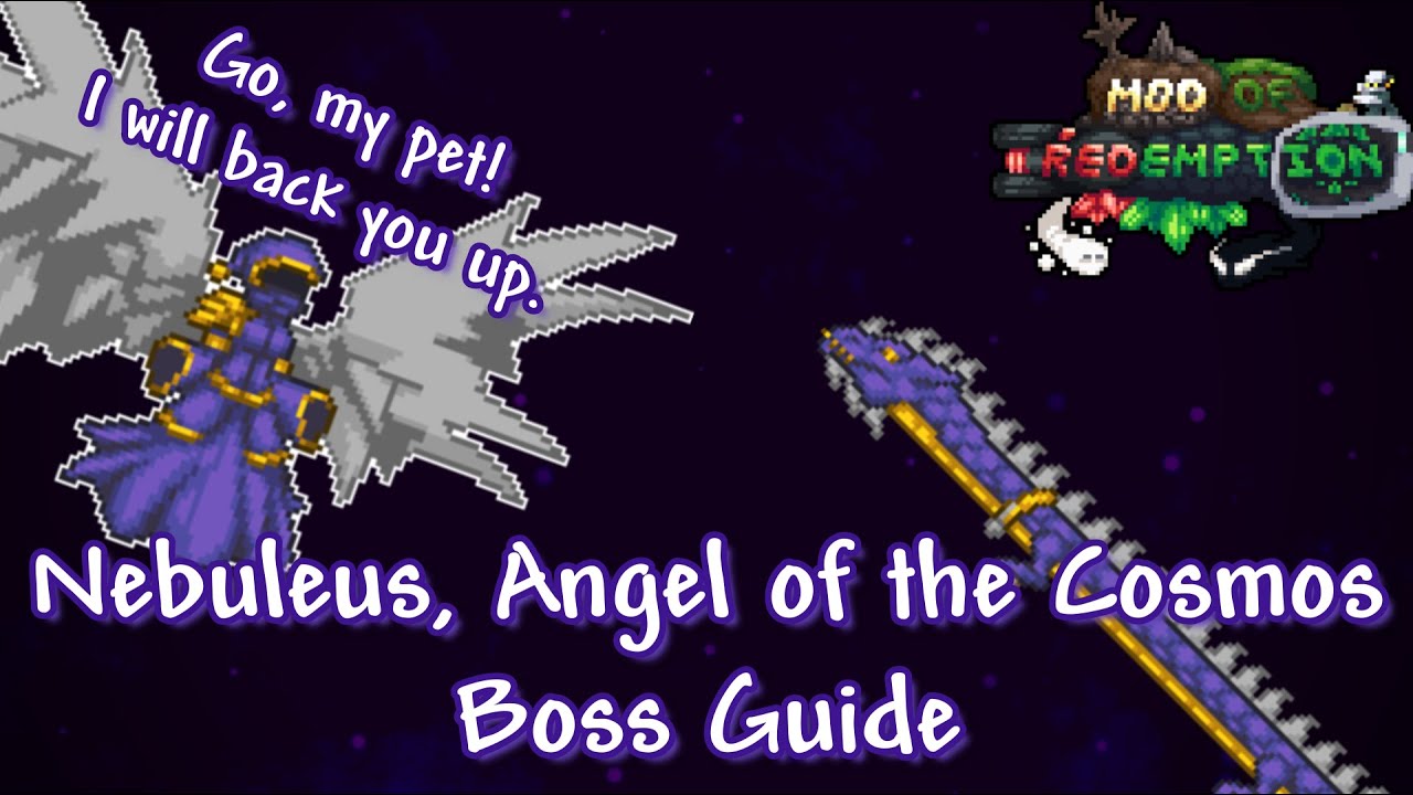Terraria Mod of Redemption || Nebuleus, Angel of the Cosmos Boss Guide ...