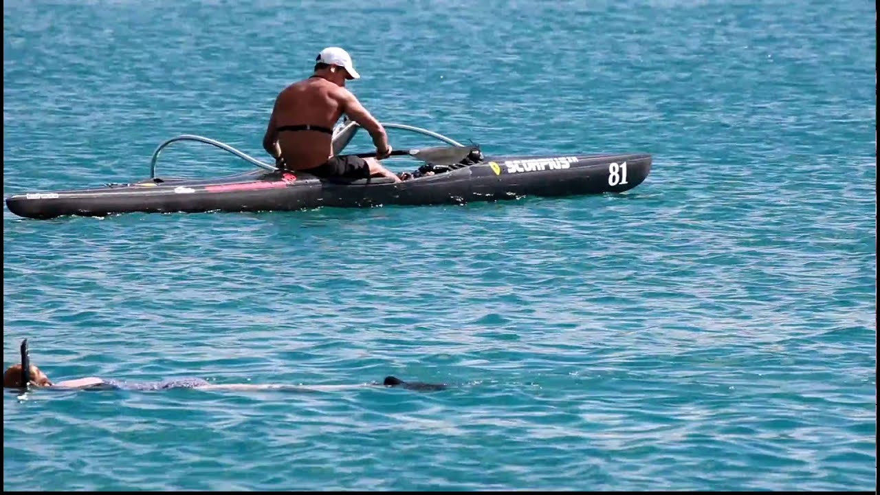 One man outrigger sprints from Maui. - YouTube
