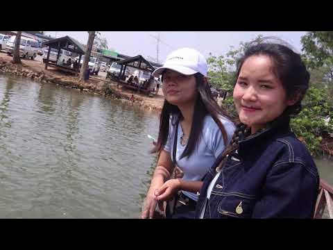 Feeding Fish in Thararak Waterfall, Thailand - YouTube
