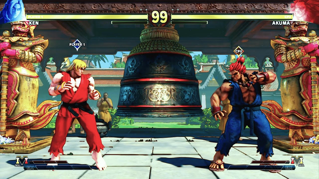 Ken vs Boss Akuma (Hardest) Street Fighter V. - YouTube