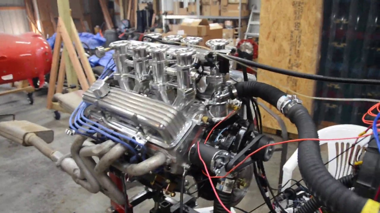 8 Stack EFI on a 427 Small Block Chevy - YouTube