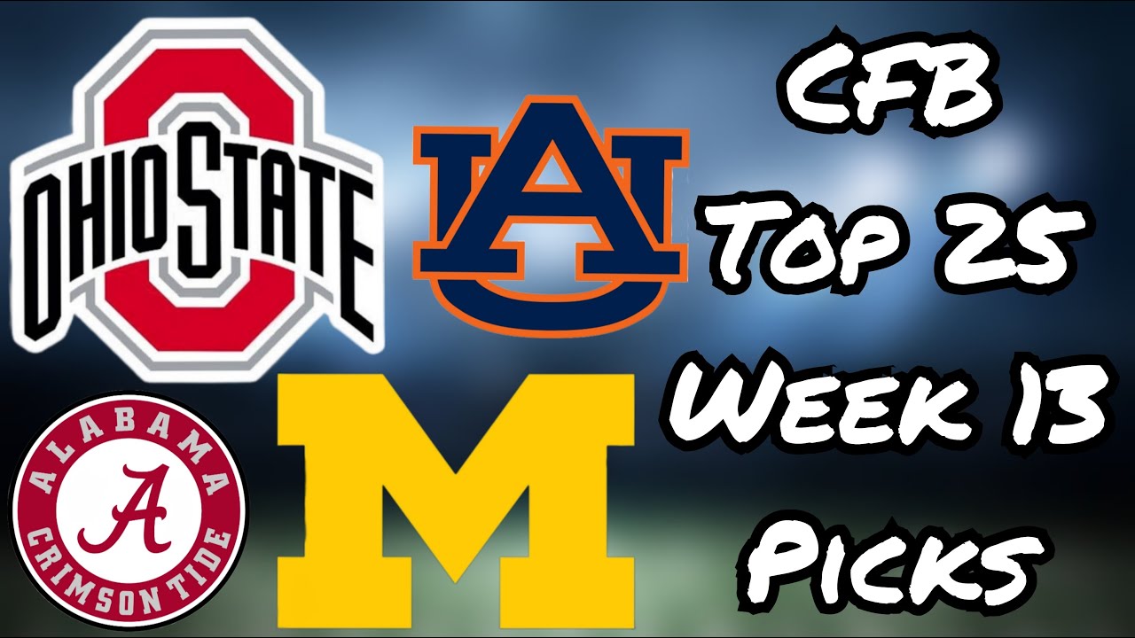 College Football Week 13 Picks | AP Top 25 | Unpretentious Sports - YouTube