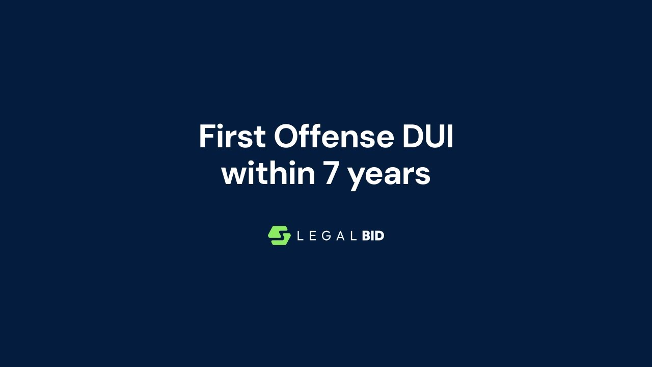 First Offense DUI Within 7 Years: A Guide to the Process, Lawyer ...